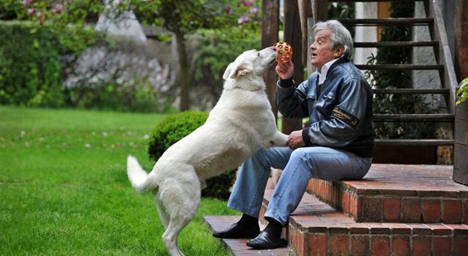 Alain Delon veut mourir avec son chien