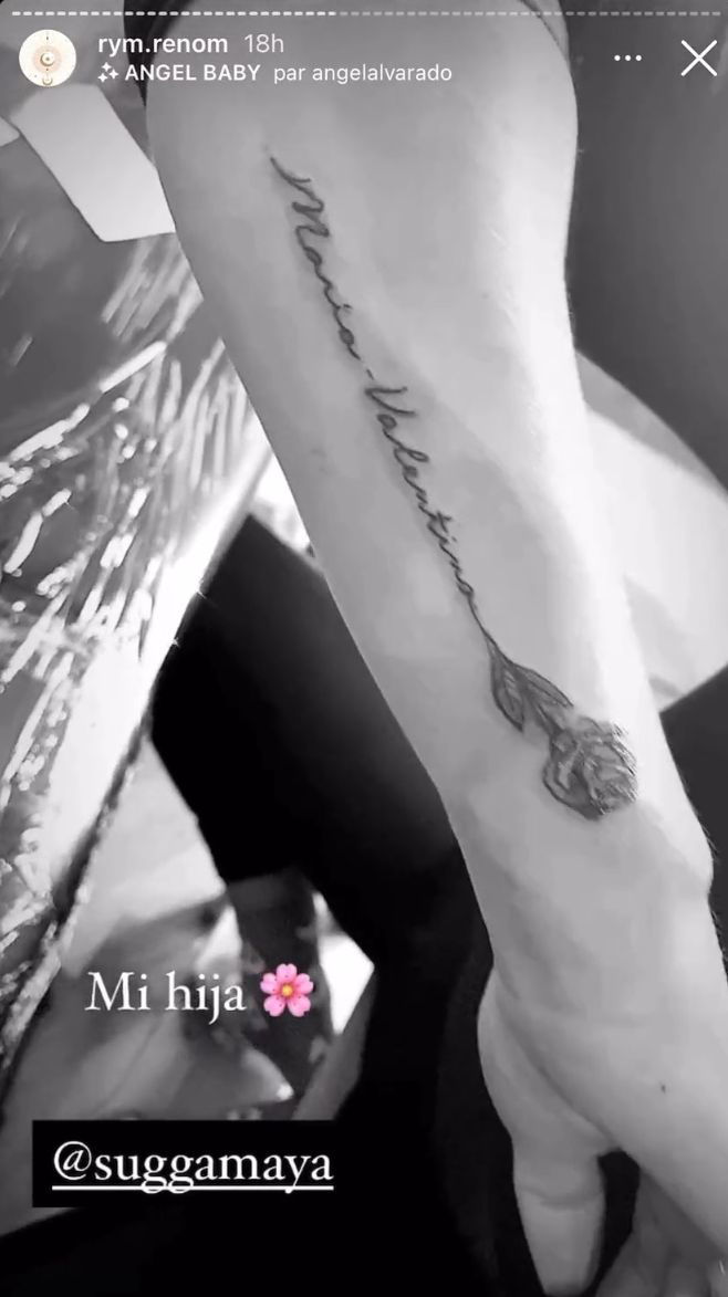 Rym Renom : Découvrez le tatouage qu’elle a fait pour sa fille Maria ...