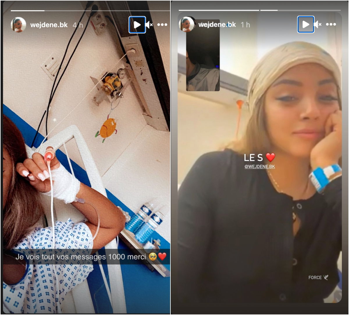 Wejdene hospitalisée : Les photos de la chanteuse qui inquiètent ses fans