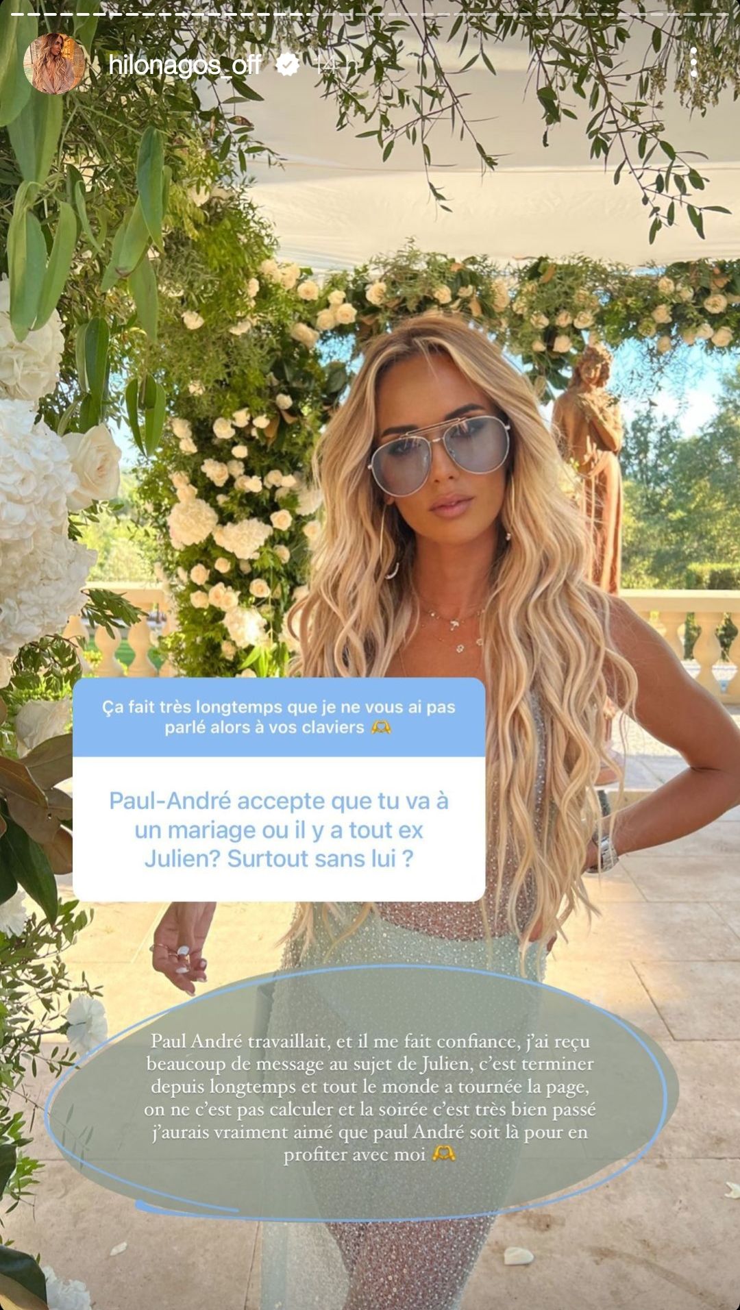 Hilona Gos retrouve Julien Bert au mariage de Laura Lempika : "On ne s ...