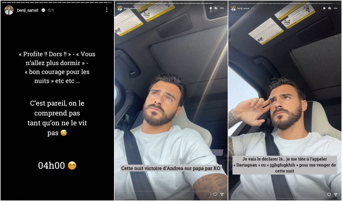 Benjamin Samat papa au bord des larmes : "Vous regardez l’homme le plus ...