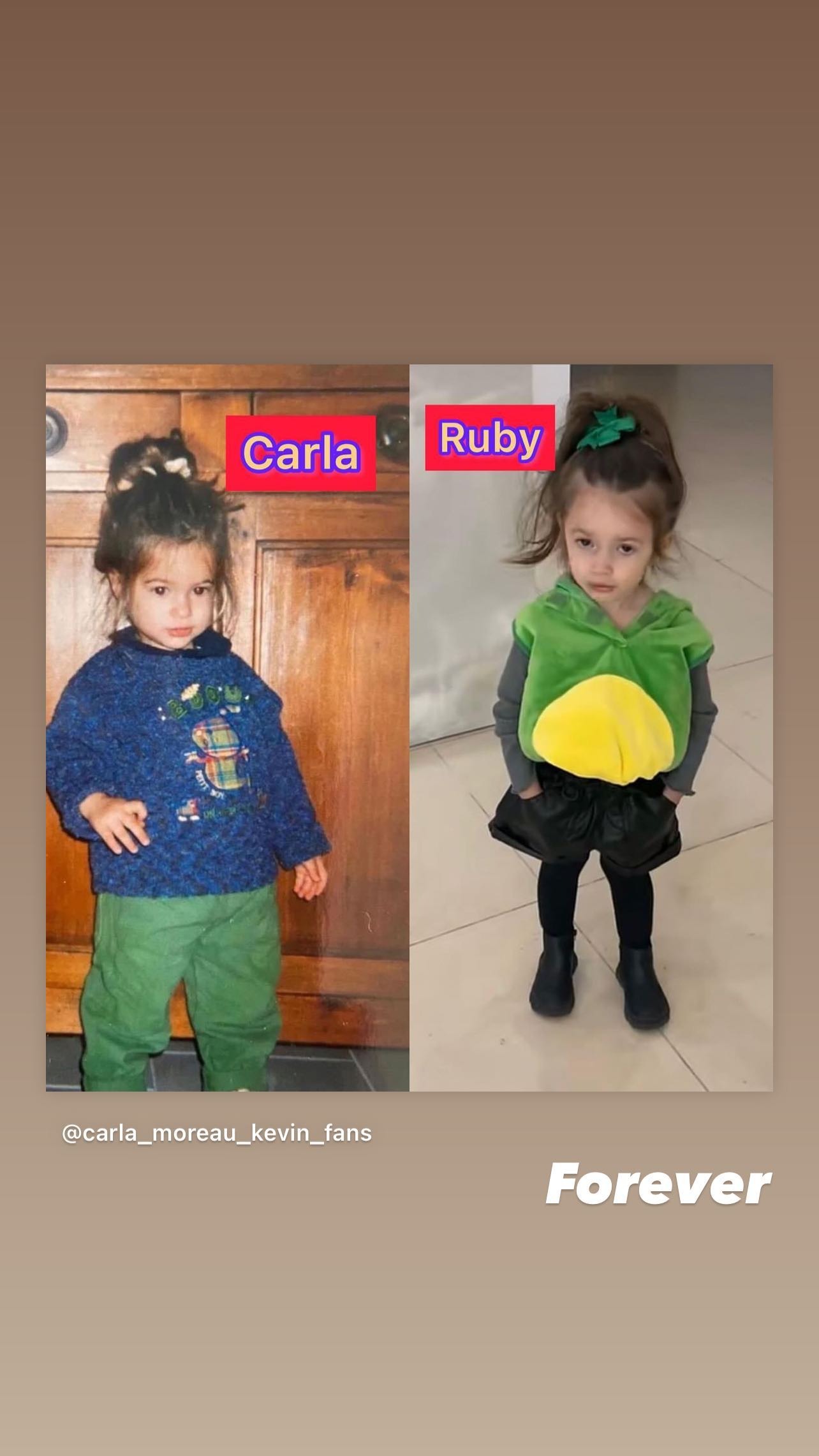 Carla Moreau : sa fille Ruby est sa copie conforme, la preuve en image