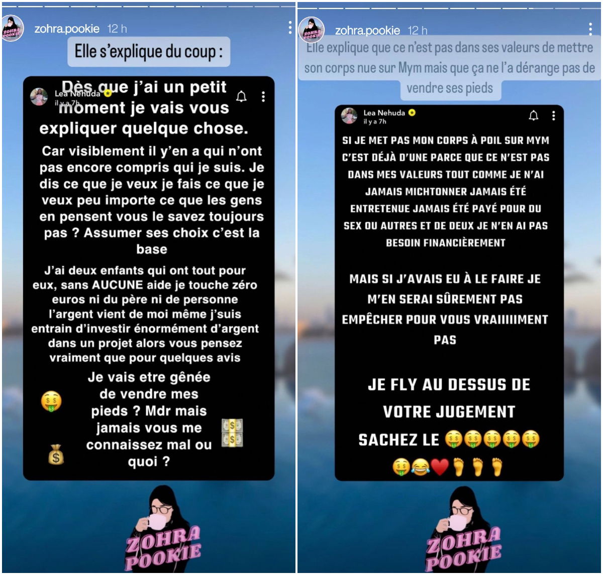 Nehuda se lance sur MYM pour y dévoiler une partie bien spécifique de ...