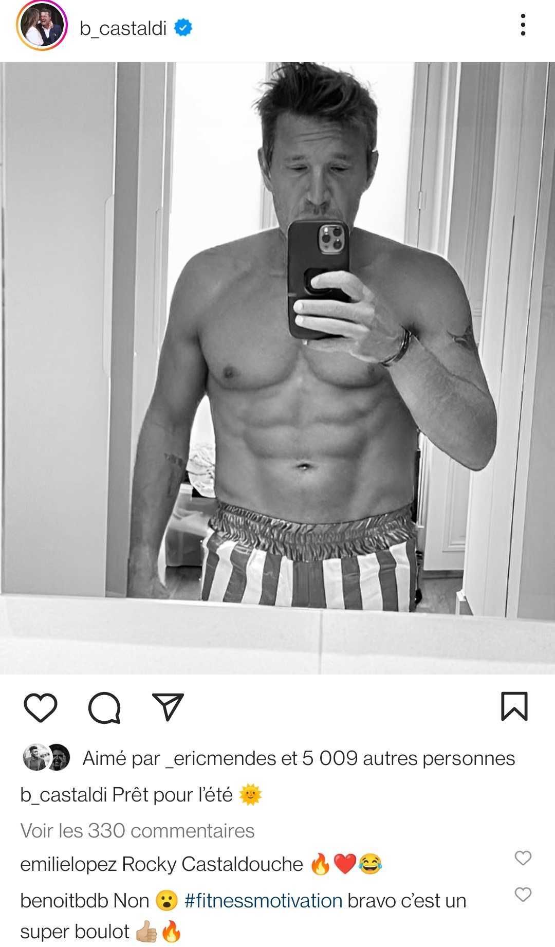 Benjamin Castaldi torse nu, il dévoile sa musculature : les internautes ...