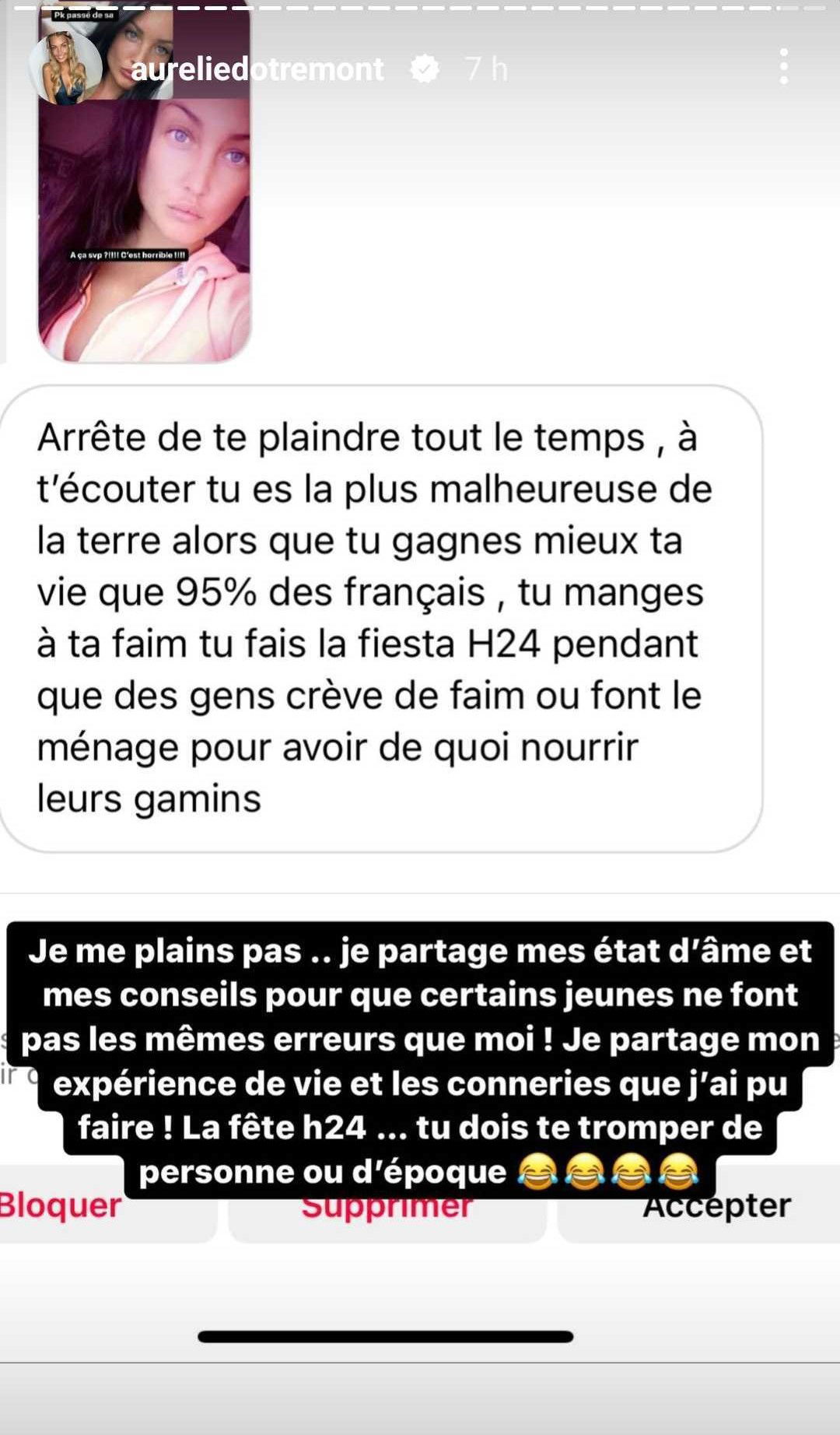 Aurélie Dotremont partage l’un de ses grands regrets : "Je m’excuse du ...