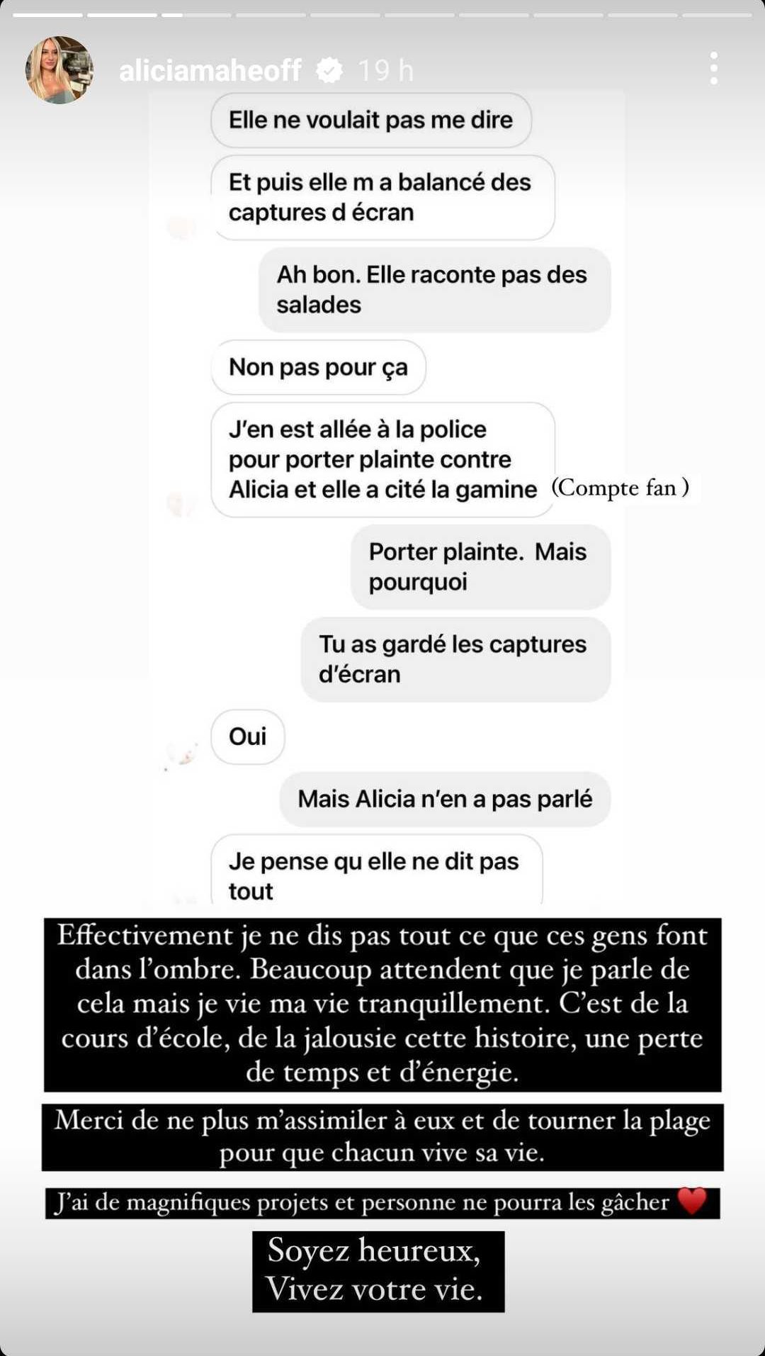 "Jen a porté plainte" : Alicia fait une incroyable révélation sur la ...