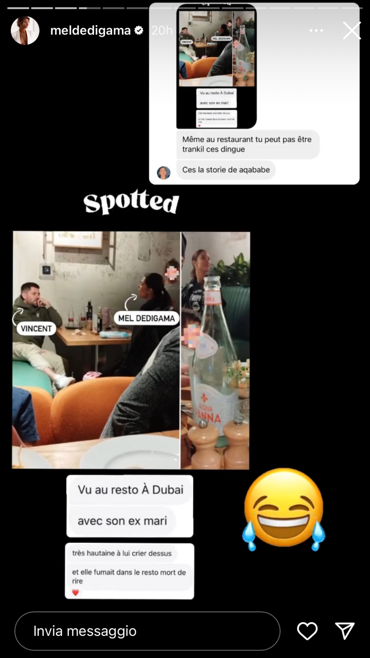 Mélanie Dedigama grillée au restaurant avec le père de sa fille : elle ...