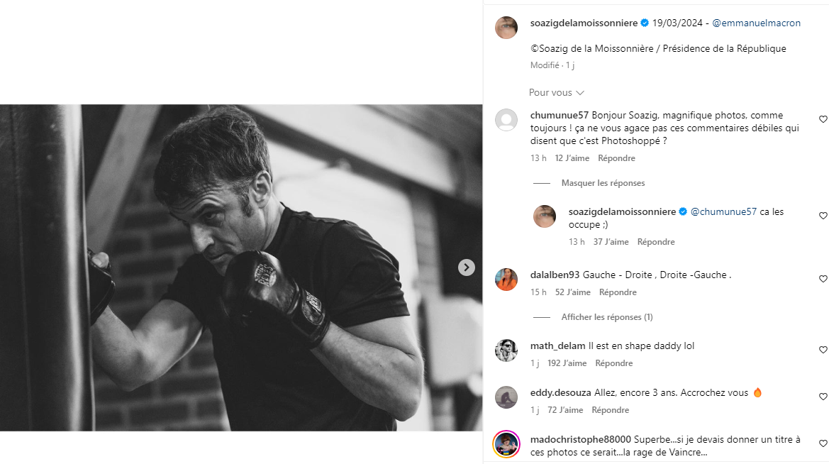 Emmanuel Macron : le cliché de sa séance de boxe retouché ? La ...