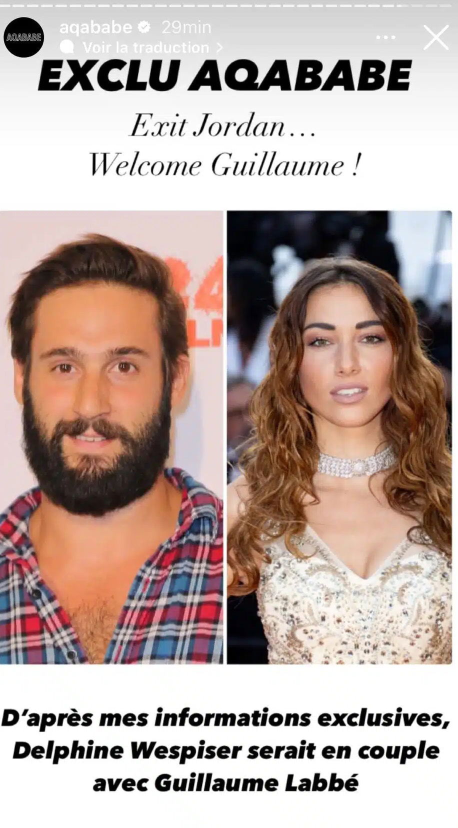 Delphine Wespiser en couple avec un célèbre comédien ? Elle répond