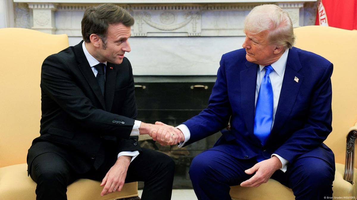 Donald Trump face à Emmanuel Macron : son petit clin d’œil à Brigitte ...
