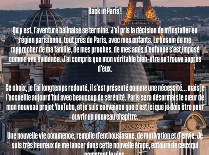 Vincent Queijo de retour en France, il fait une grande annonce : "Une ...