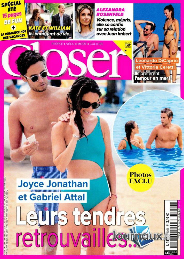 Joyce Jonathan et Gabriel Attal surpris ensemble en vacances : les clichés de leurs tendres ...